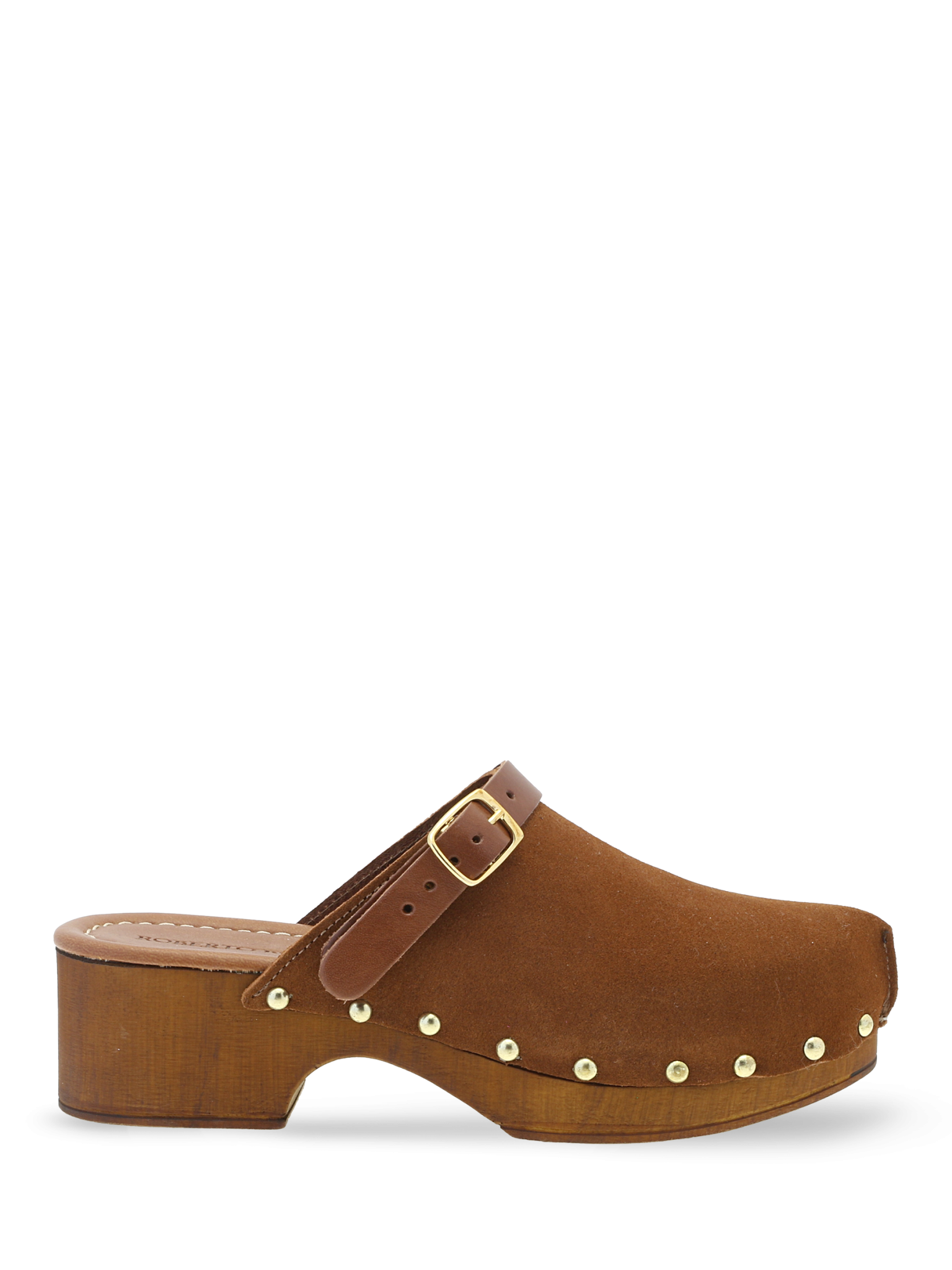 Clogs Suede Leather Brown - Roberto Rosso